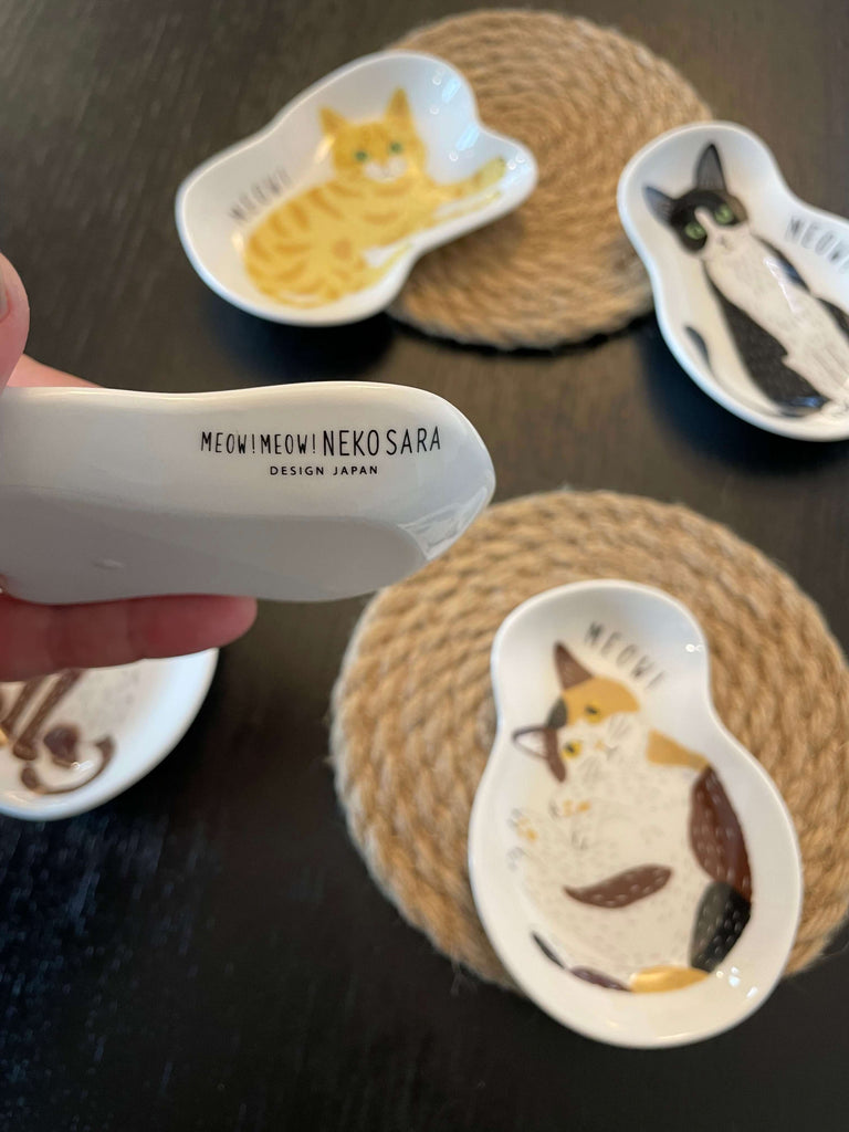 Meow Meow Hand Draw Small Plate - Siam Cat Jill – Cats1stUK